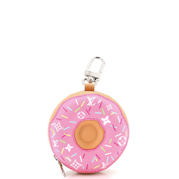 Louis Vuitton | Bags | Louis Vuitton Lv Donut Bag Charm Printed Leather ...